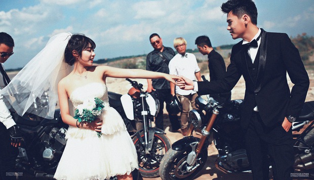 Ảnh cưới siêu cá tính của cặp đôi ai cũng thích Trang Lou - Tùng Sơn