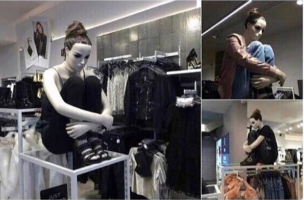 Khoảnh khắc khó đỡ của ma nơ canh thuộc hệ hướng nội, rơi vào trầm tư