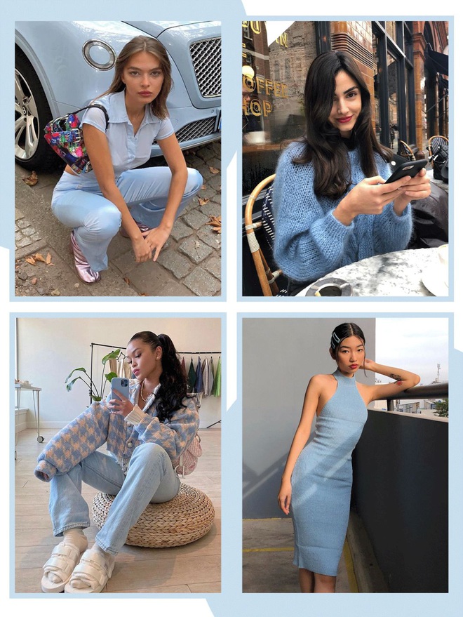 Top 3 combo ghi điểm sang xịn với trang phục màu xanh baby