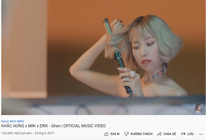 Nữ nghệ sĩ nhiều MV trên 100 triệu views nhất của Vpop