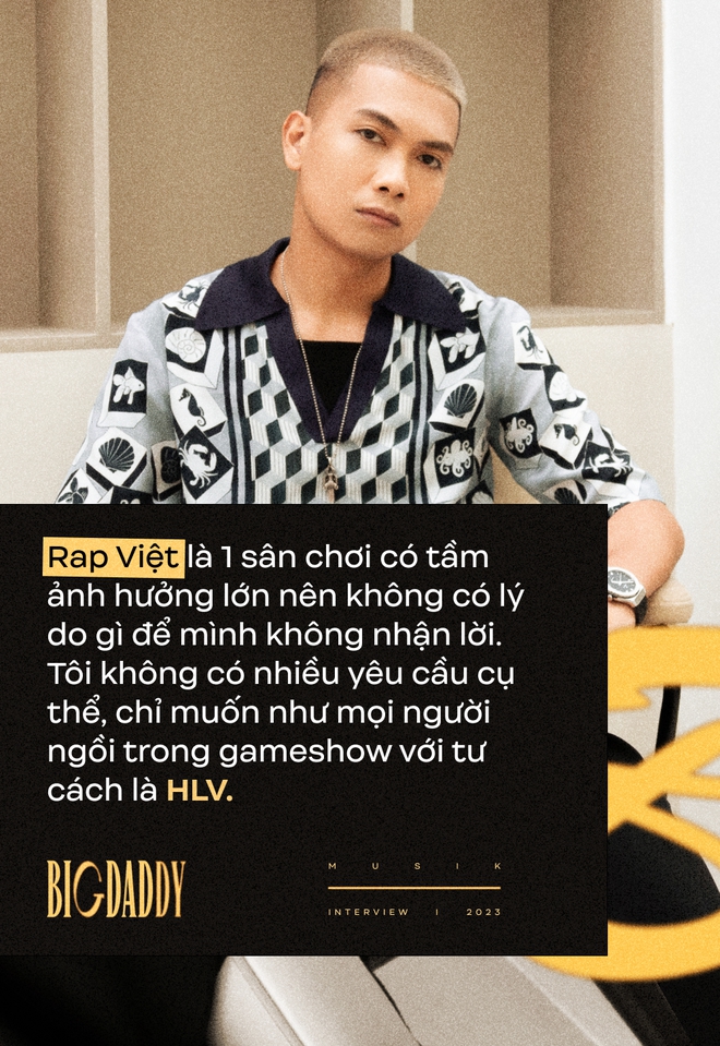 BigDaddy: Có nhiều rapper sau Rap Việt không hiểu họ đi đâu và làm gì