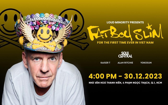 Huyền thoại DJ Fatboy Slim lần đầu tiên biểu diễn tại Việt Nam