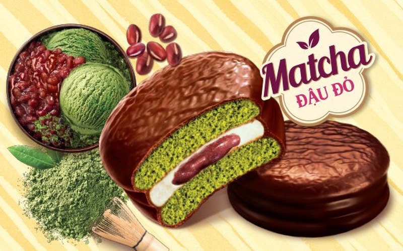 Bất ngờ với Choco Pie vỏ xanh vừa ra mắt, ăn thử mới biết bên trong còn ...