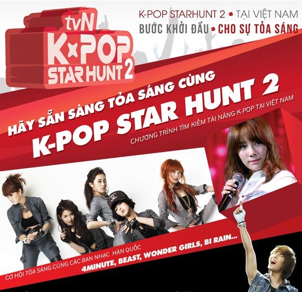 Thể lệ đăng ký Kpop Star Hunt tại Việt Nam