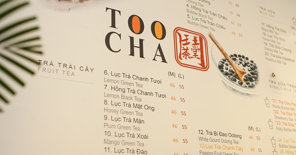 Khám phá thực đơn độc đáo của trà sữa Too Cha