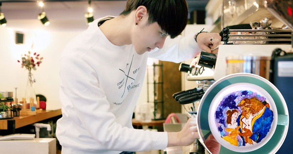 Chàng barista "soái ca" với biệt tài vẽ tranh nghệ thuật siêu xinh trên ...