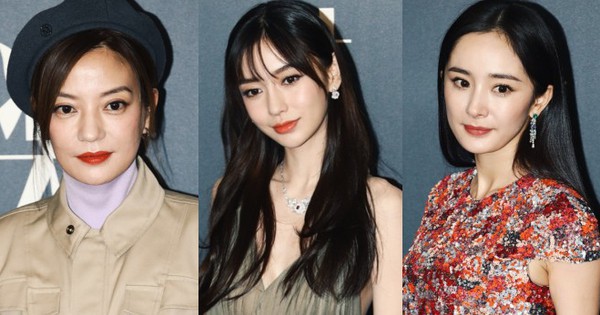 Thảm đỏ Vogue Film: Angela Baby đẹp như công chúa, Triệu Vy lộ bọng mắt ...