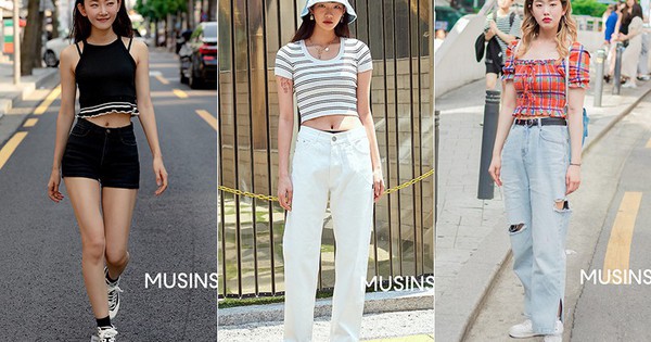 Street style giới trẻ Hàn chứng minh crop top chính là chân lý mùa hè ...