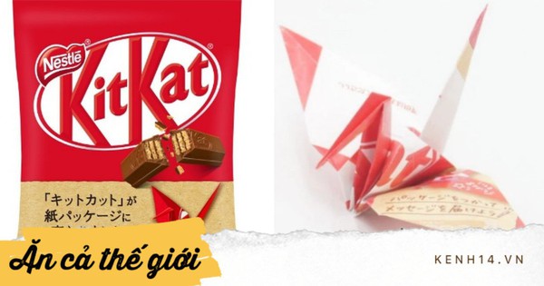 Nhật Bản phát minh Kit Kat zero waste với giấy gói có thể xếp hình được