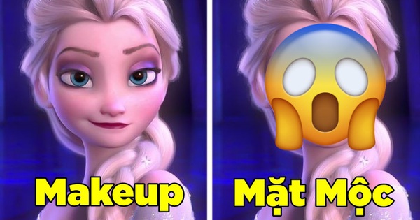 Choáng váng nhan sắc dàn mỹ nhân Disney khi phải để mặt mộc: Elsa nhìn ...