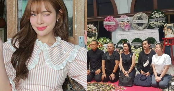 Hình ảnh trong lễ tang của nữ ca sĩ Gigi Supitcha gây xót xa