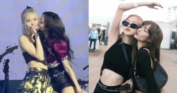 Nụ hôn má của Lisa dành cho Rosé ở Việt Nam bất ngờ hot trên mạng xã ...