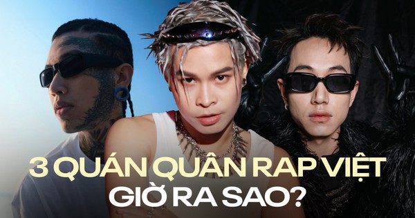 3 Quán quân Rap Việt hiện tại: Người chạy show "mệt nghỉ", người đã "ở ...
