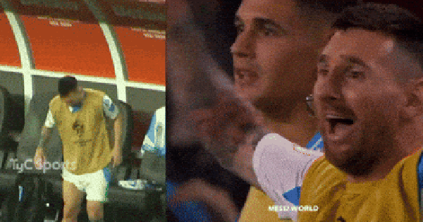 Video: Messi tập tễnh lê chân đau, cố gắng động viên cầu thủ Argentina ...