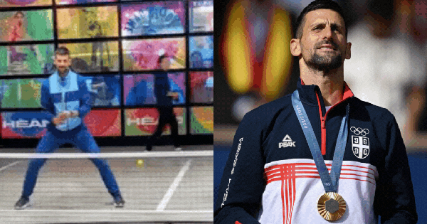 Video: Tay vợt tennis số 1 thế giới Novak Djokovic chơi Pickleball