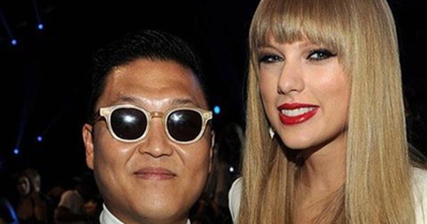 Taylor và Katy "bám" Psy vì cuồng "Gangnam Style"