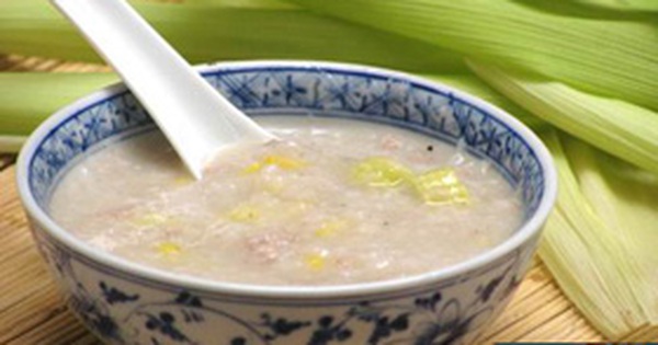 Cháo ngô ngọt lành cho những ngày nóng
