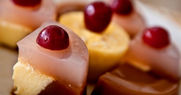 Rau câu nhân bánh flan man mát