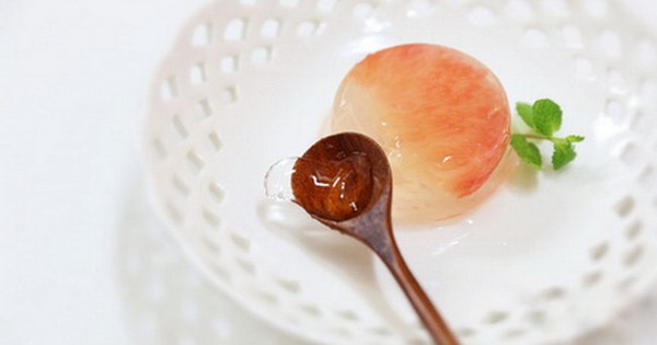 Giảm cân, giải nhiệt cực tốt với thạch bưởi đào mát rượi