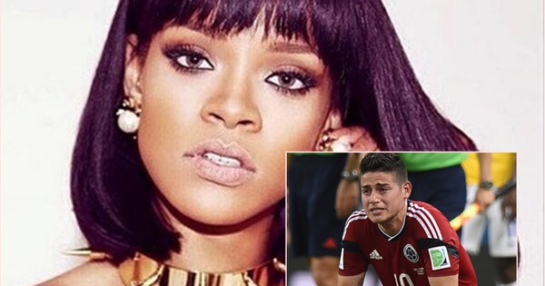 Rihanna “rơi lệ” vì James Rodriguez