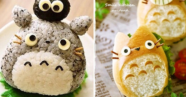 Các cách trang trí thức ăn siêu xinh cho fan Totoro
