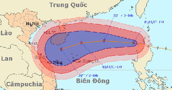 Bão số 12 gió giật cấp 14, 15 trên biển Đông